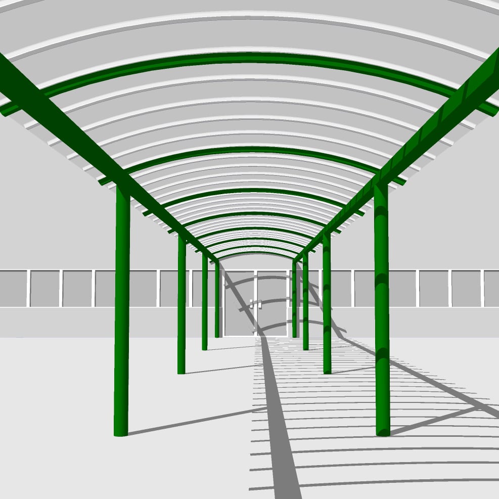 The Ascot Walkway Clovis Canopies Uk Manufacturers