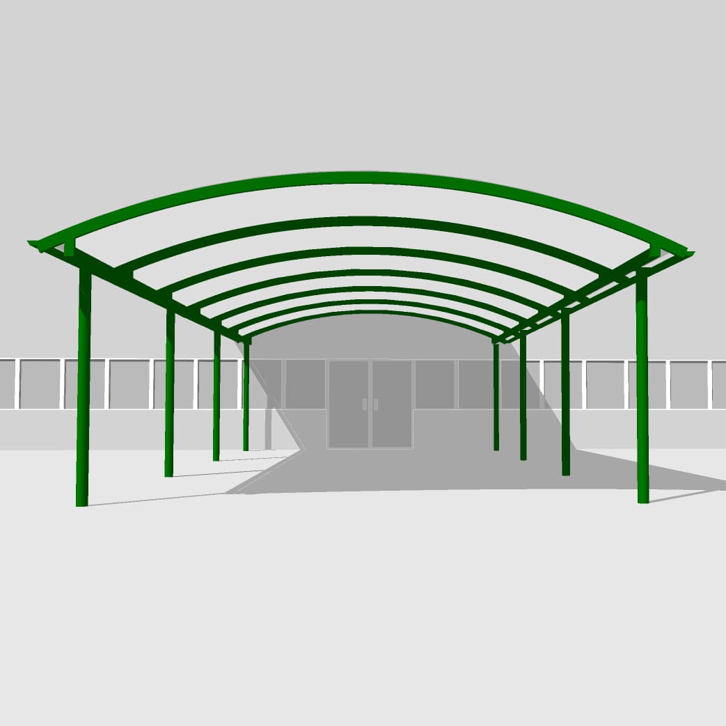 The Ascot Barrel Vault Canopy Shelter Clovis Canopies Uk Manufacturers