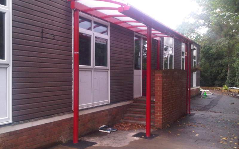 West Lodge Primary School - Entrance Canopies | Clovis Canopies UK ...