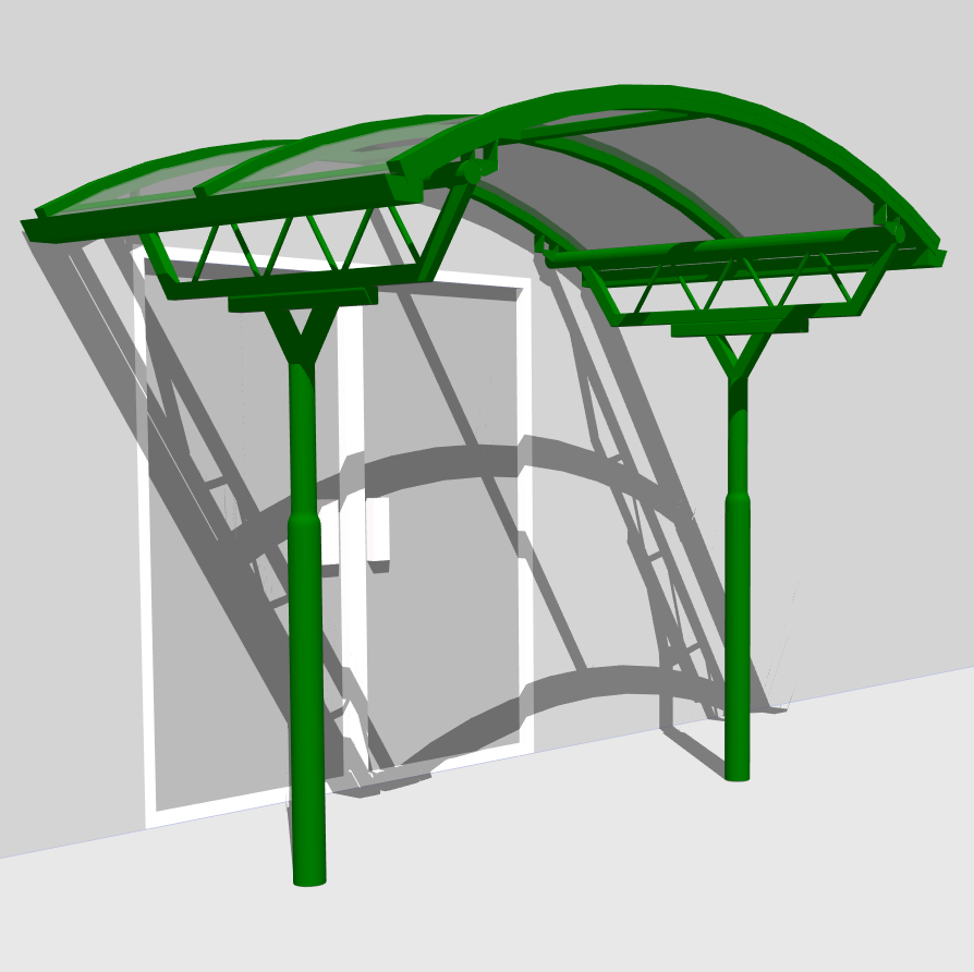 Apollo Entrance Canopy | Clovis Canopies UK Manufacturers