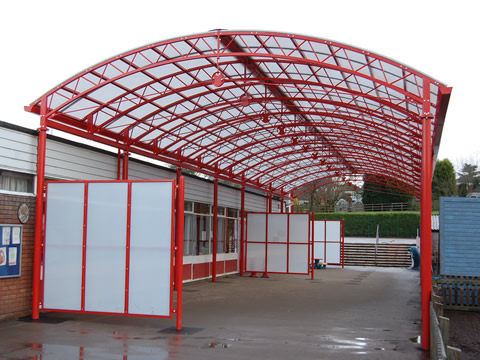 Ham Dingle Primary School - Outdoor Classroom Canopy | Clovis Canopies ...
