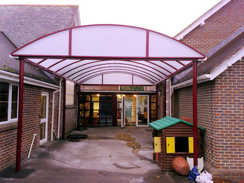 Stoborough First School - Play Area Canopy - Clovis Canopies