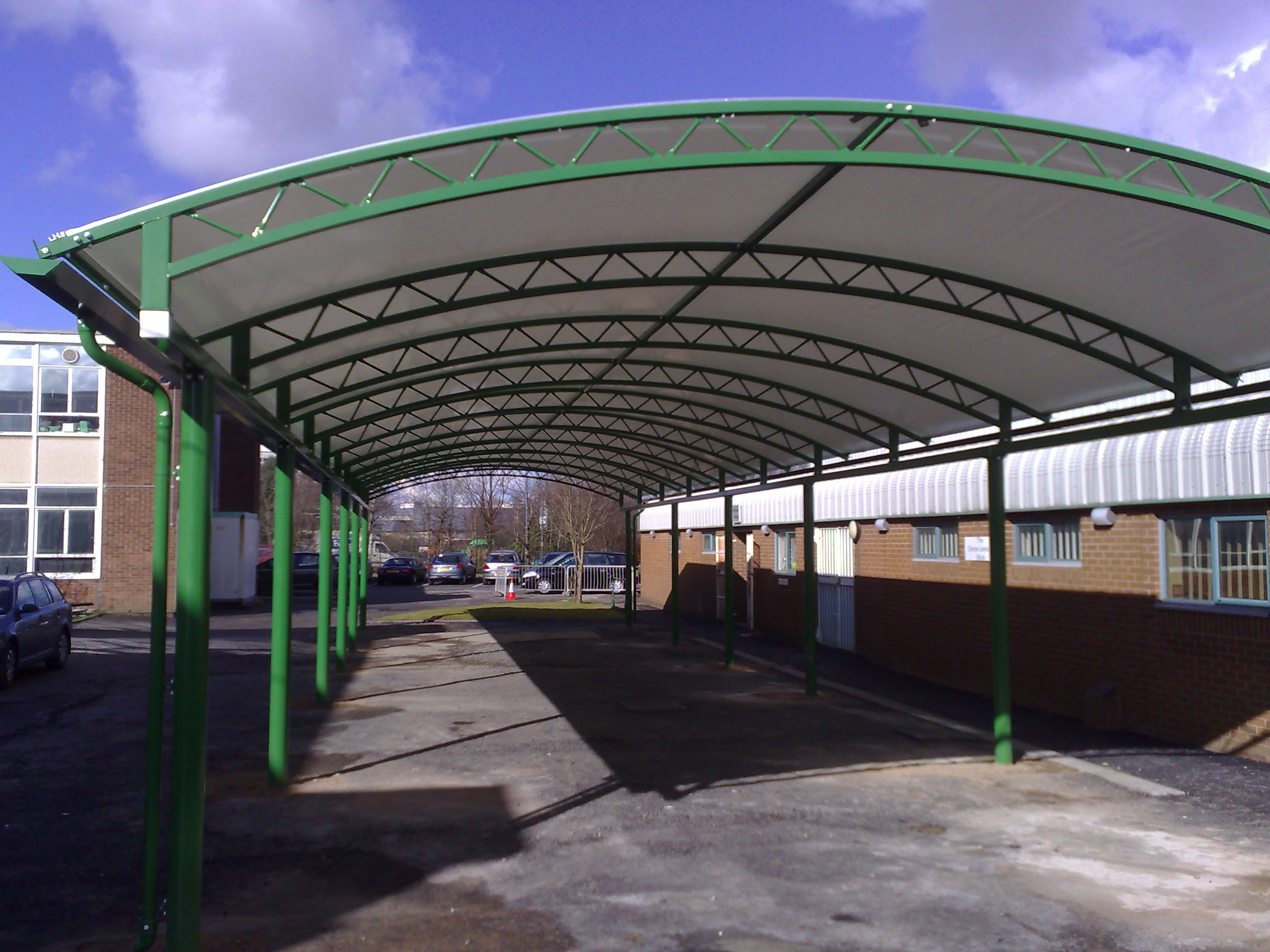Wood Green High School - Playground & Social Area Canopy | Clovis ...