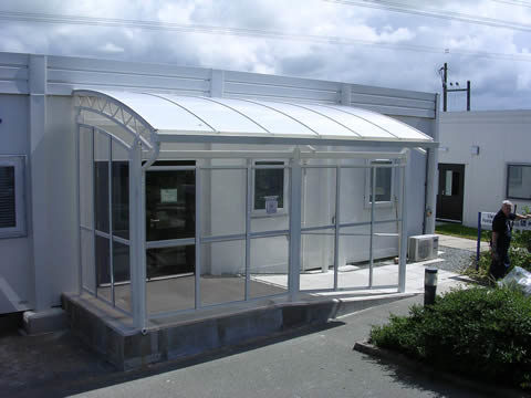 Wylfa Power Station - Entrance Canopy | Clovis Canopies UK Manufacturers