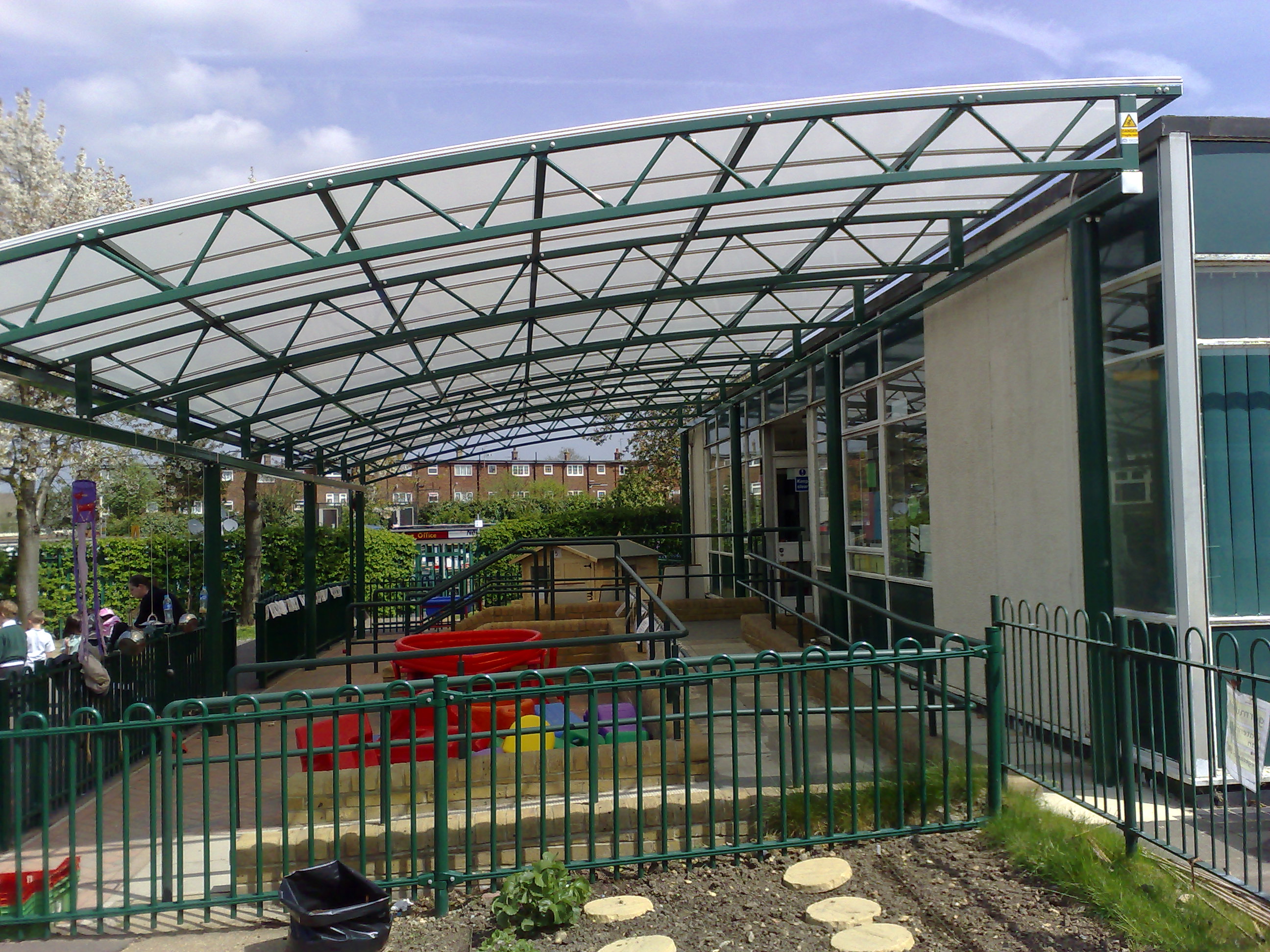 Leavesden Green Primary School Play Area Canopy Large Clovis