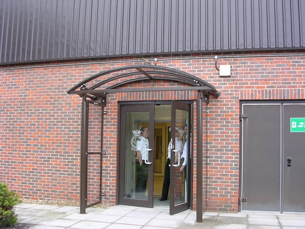 HMS Collingwood - Entrance Canopy | Clovis Canopies UK Manufacturers