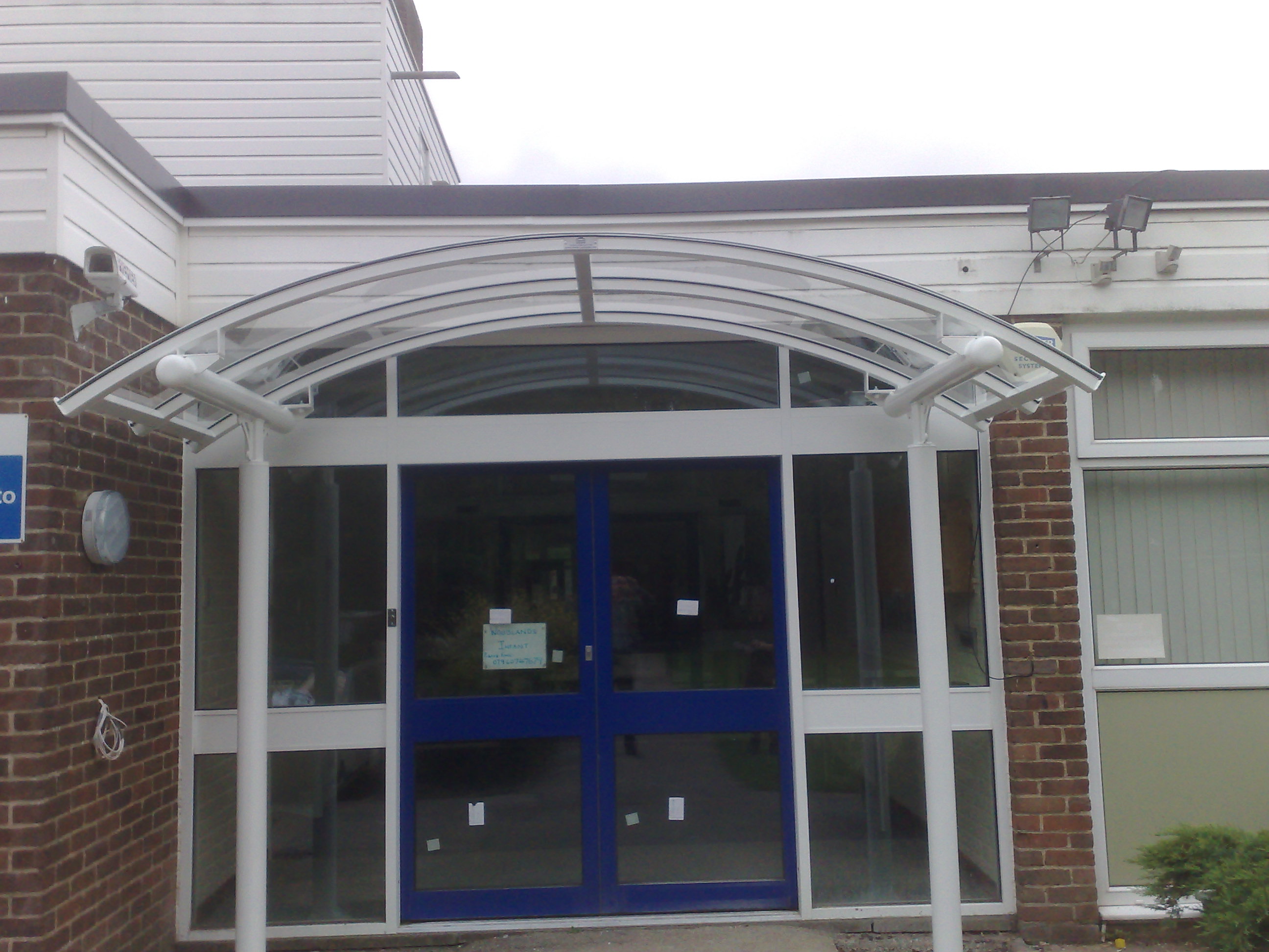 Woodland Infant School - Entrance Canopy | Clovis Canopies UK Manufacturers