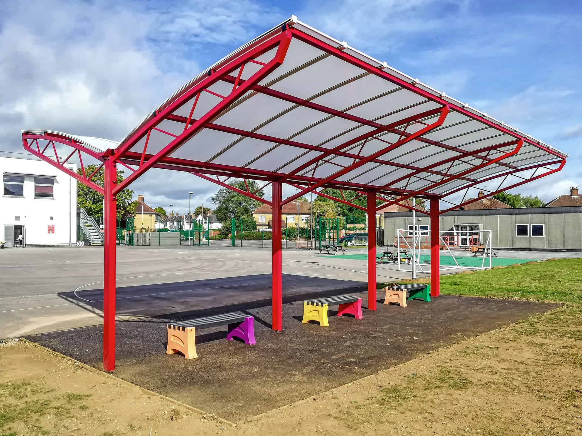 Glebe Primary School - Playground Canopy - Clovis Canopies