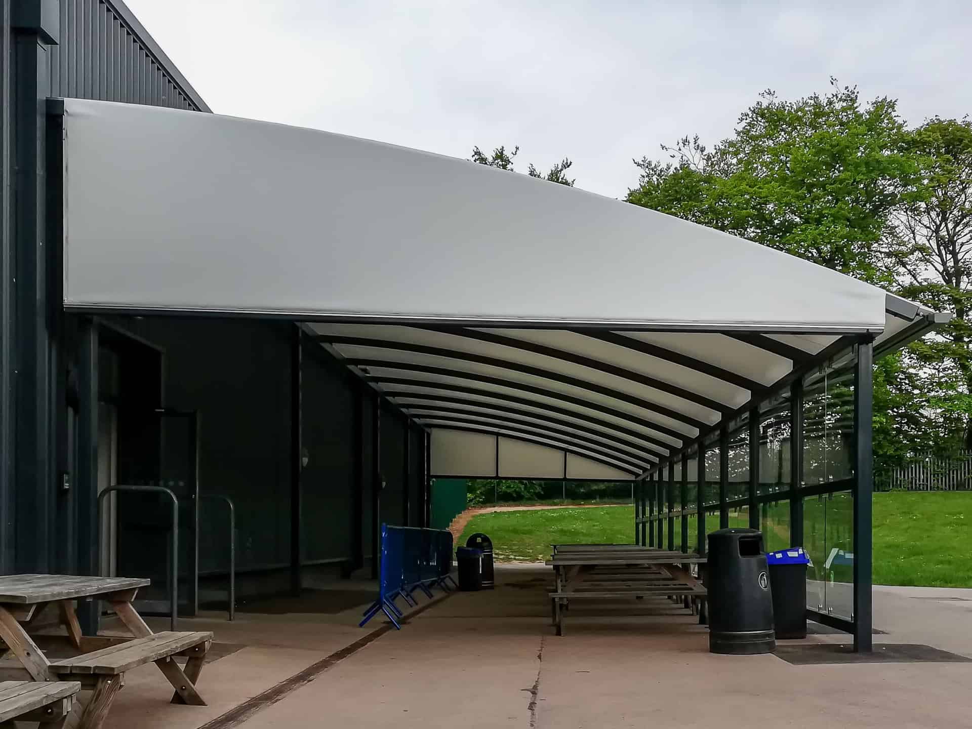 Oakwood High School Covered Dining Social Area Canopy No 2 Clovis