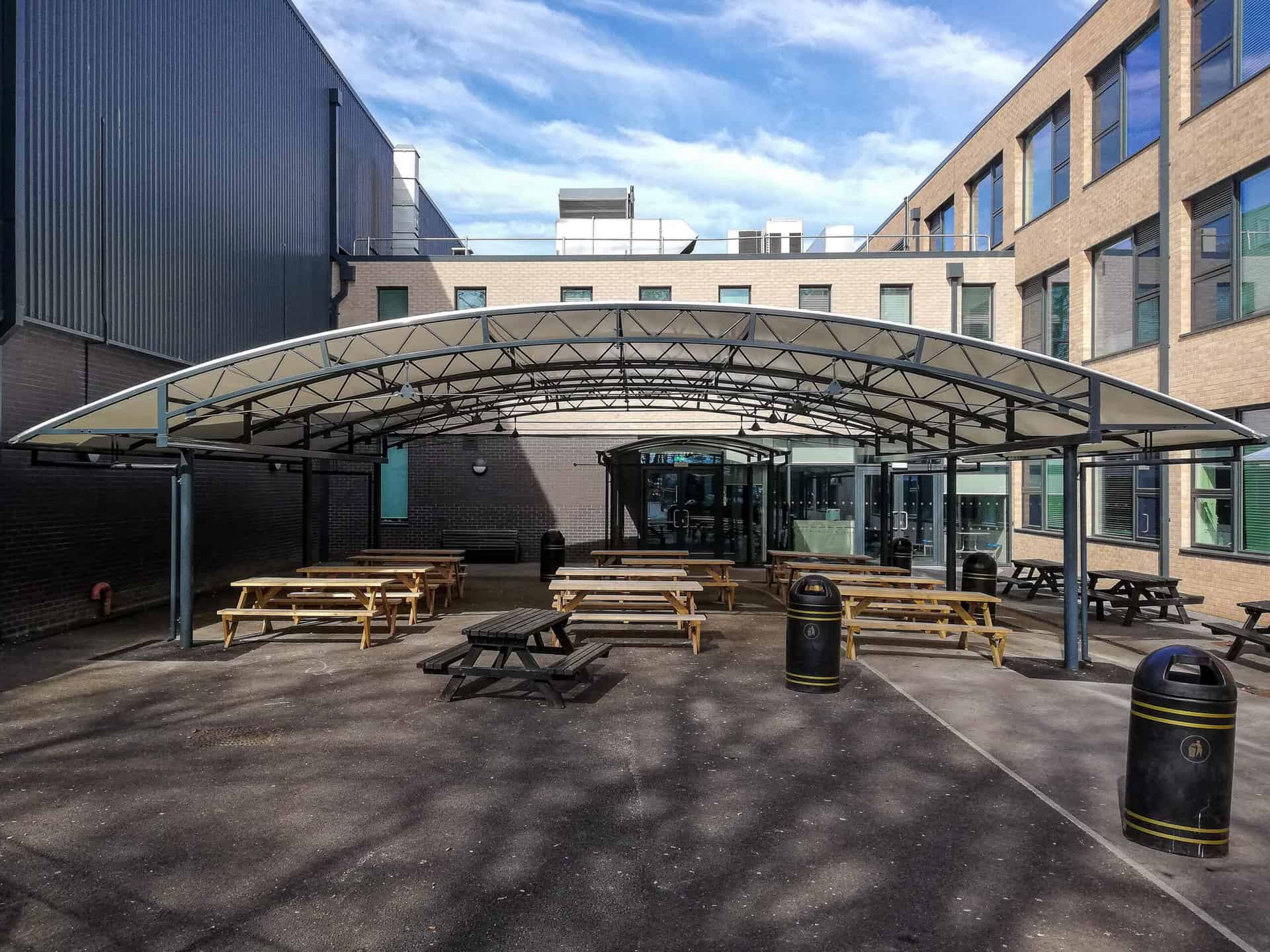 Oakwood High School - Covered Dining/Social Area Canopy no. 1 - Clovis ...