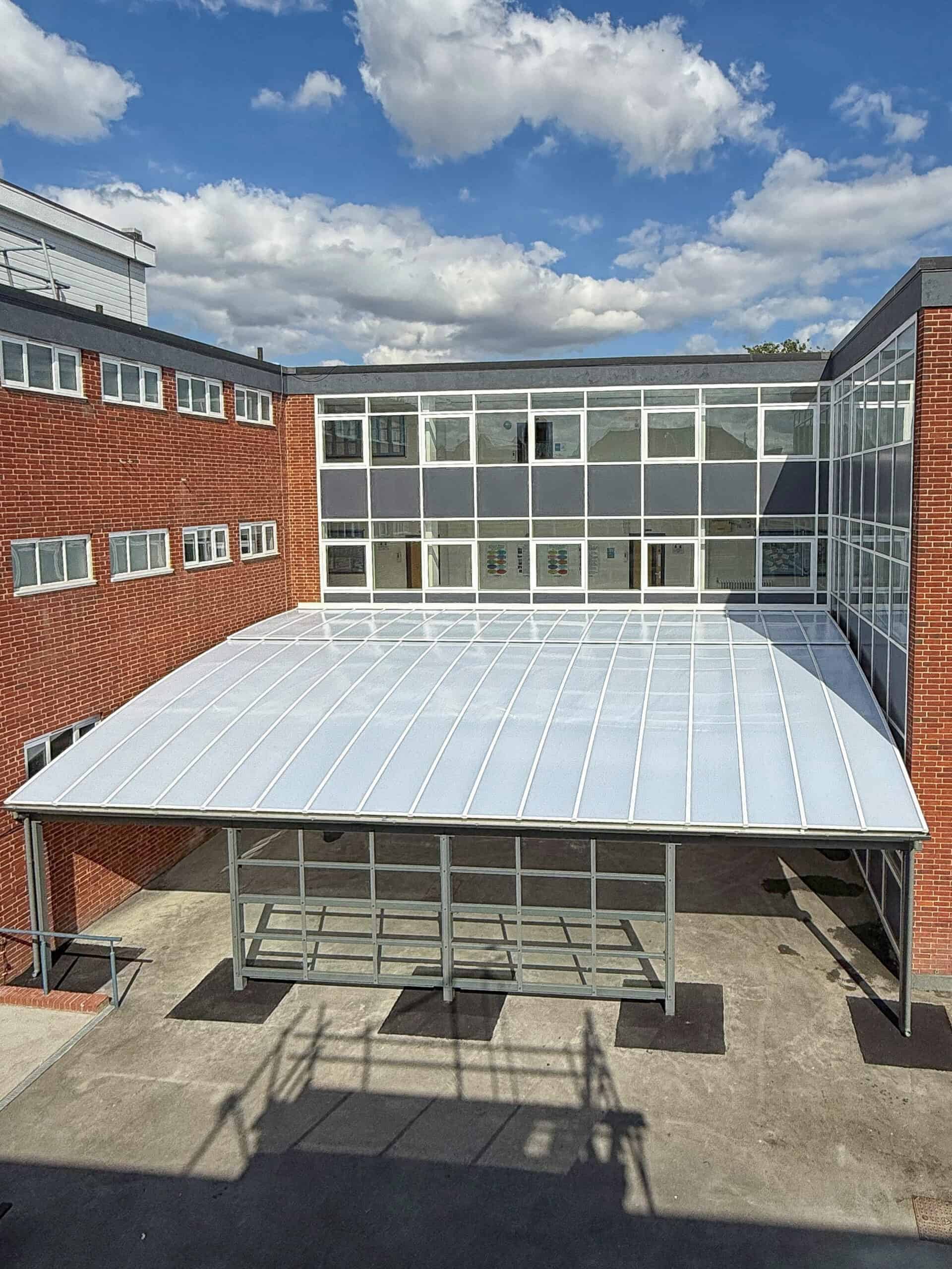 Gaynes School - Social & Dining Canopy - Clovis Canopies